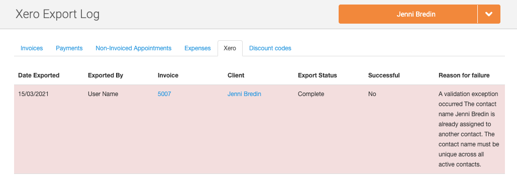 Xero Troubleshooting