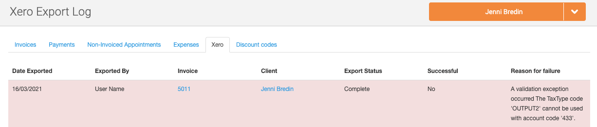 Xero Troubleshooting